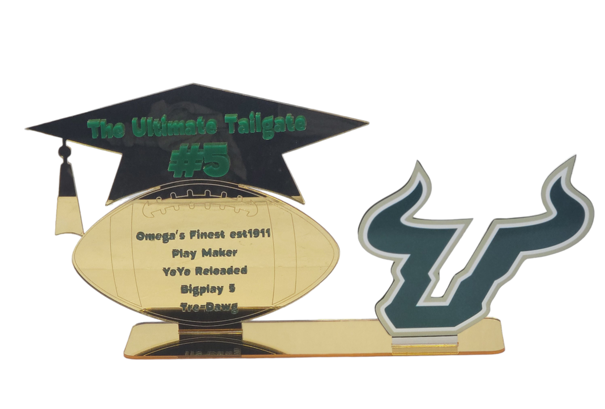 Graduation School Logo/Photo Bar Menu | TCD Party Line and Acrylics